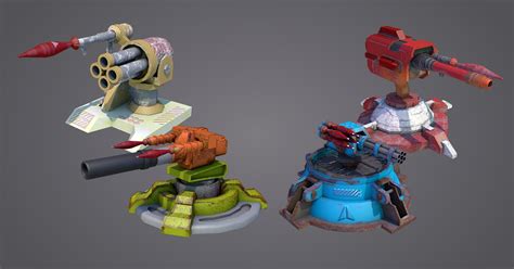 Turrets 4 Turrets Collection Systems Unity Asset Store
