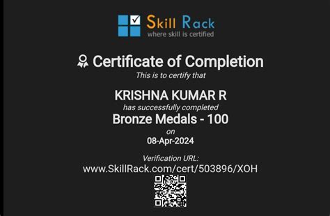 Krishna Kumar R On Linkedin Hello Connections I Am Happy To Share That I Got A Certificate