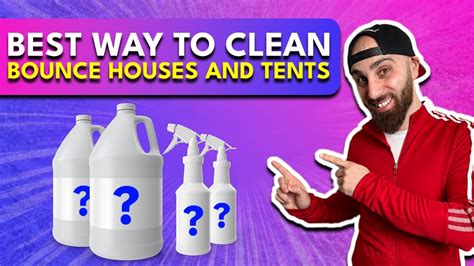 How To Clean Party Rental Company Bounce Houses And Tents Youtube