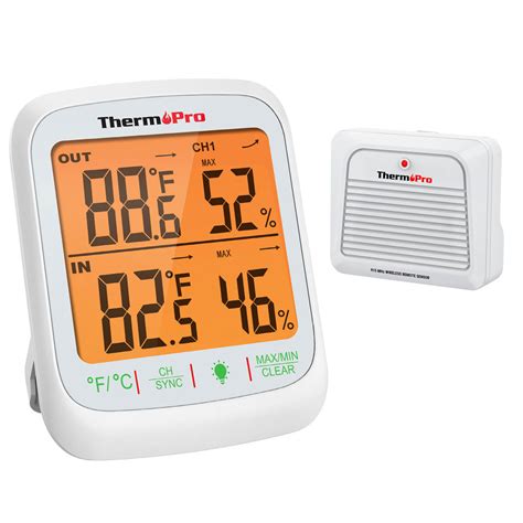 Tp260b Wireless Indoor Outdoor Thermometer Hygrometer Thermopro