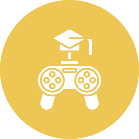 Gamification Glyph Circle Background Icon 17689374 Vector Art At Vecteezy