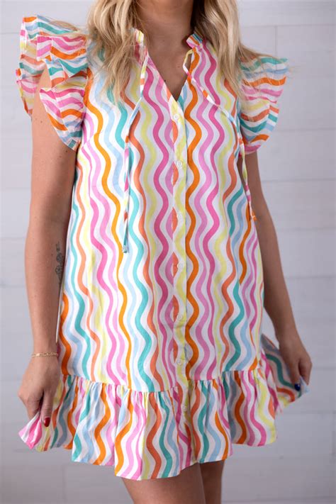 Abby Capri Crush Multi Colored Dress The Burlap Buffalo