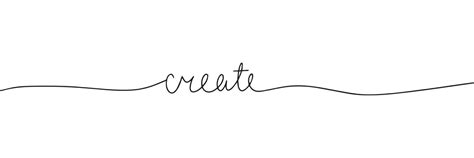 Create Word One Line Continuous Calligraphy Text Line Art Handwriting