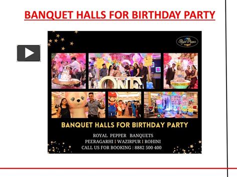 Ppt Best Banquet Halls For Birthday Party Powerpoint Presentation