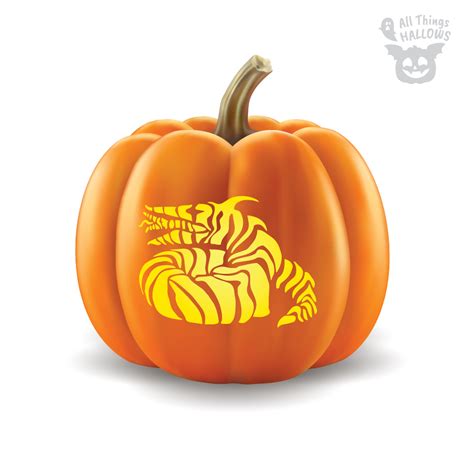 Sandworm Pumpkin Stencil Printable Printable Stencils