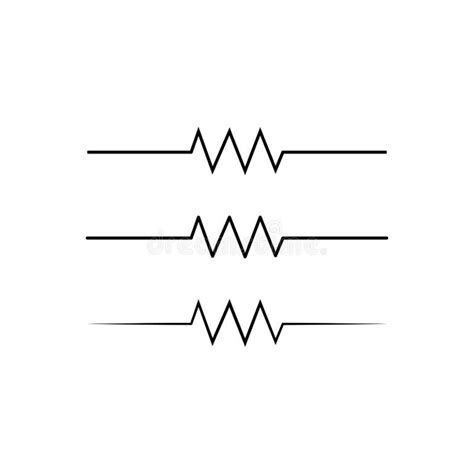Resistor Symbols In A Simple Circuit Diagram Anode And Cathode Electronic Symbol For Education
