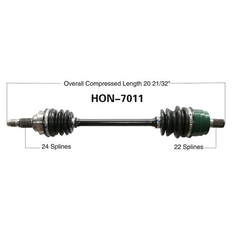 Wide Open Honda Complete Axle Hon 7011 Jandm Atvutv Supply Of Tn Inc