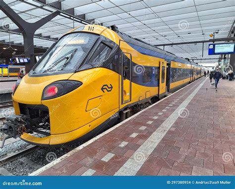 The Newest Dutch Icng Intercity Train At Rotterdam Central Station Editorial Stock Image Image