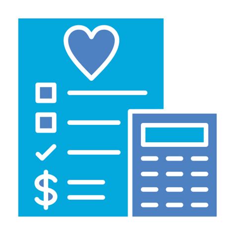 Wedding Cost Generic Blue Icon