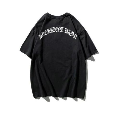 Jual Discomfitco President Damn Tshirt Unisex Streetwear Dmnc