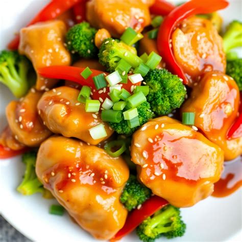 Ginger Honey Garlic Chicken Stir Fry Recipe Cookaifood Ginger Honey Garlic Chicken Stir Fry Recipe Cookaifood