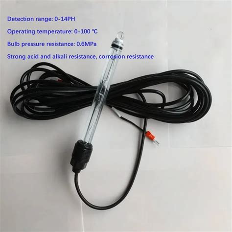 Industrial Ph Glass Electrode High Temp Corrosion Resistant Strong