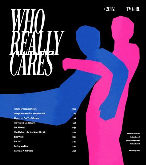 Tv Girl Who Really Cares Album Cover