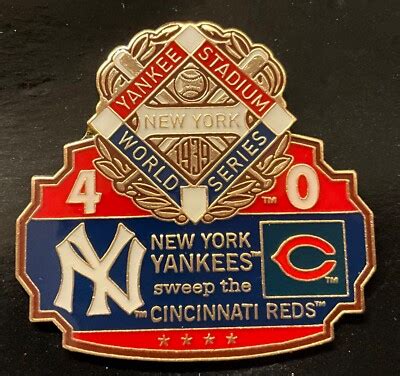 New York Yankees Vs Cincinnati Reds 1939 World Series Commemorative Pin V2 Ebay
