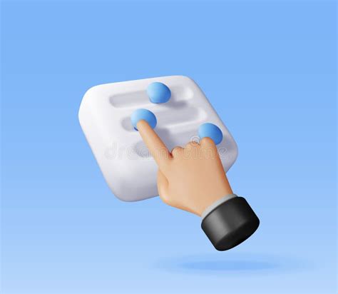 3d Filter Button And Hand Stock Vector Illustration Of Hand 322788971