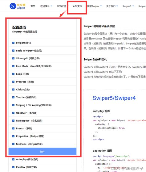 关于swiper插件的使用swipermincss Csdn博客