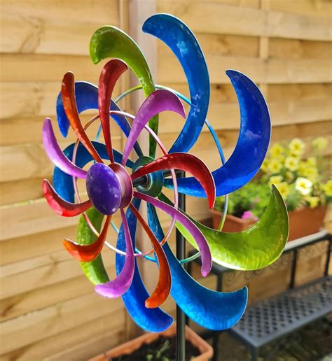 Buntes Windrad Blume Für Den Garten Aus Kauflandde