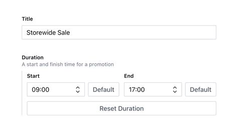 Create A Time Duration Object Field Guide