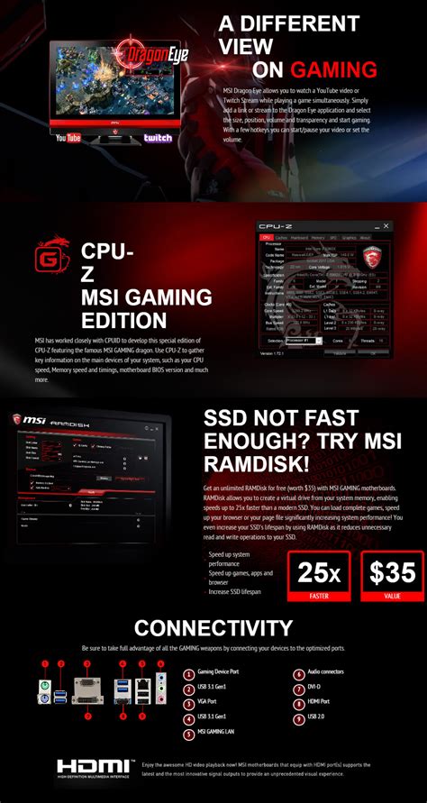 Buy MSI H M Gaming Motherboard H M GAMING PC Case Gear Australia