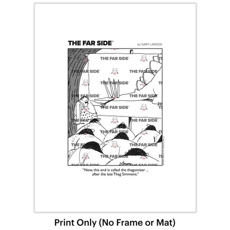 The Far Side® Comic Art Print “thagomizer” Gocomics Store