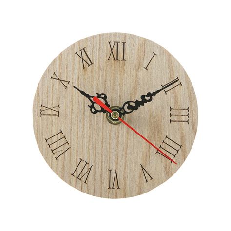 Vintage Rustic Wooden Wall Clock Antique Shabby Re Vicedeal
