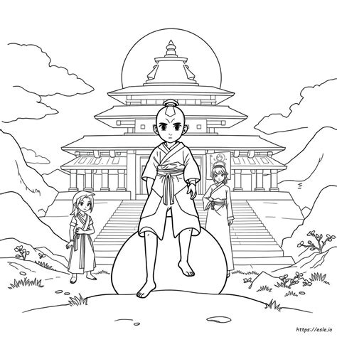 Avatar The Last Air Bender Coloring Pages