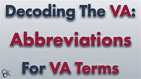 Decoding Va Disability Benefits Abbreviations For Va Terms Artofit