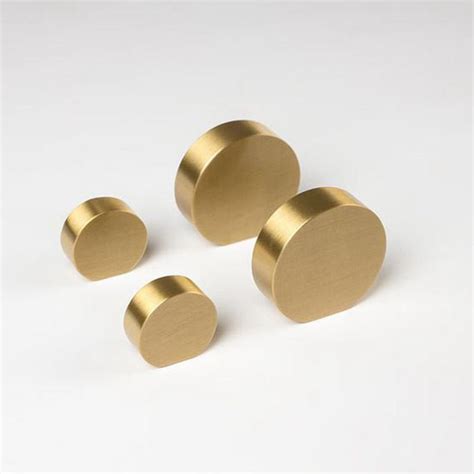 Modern Brushed Brass Kitchen Cabinet Knobs Gold Furniture Etsy