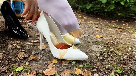 Wet And Messy High Heels Honey In High Heels Messy Stockings Messy