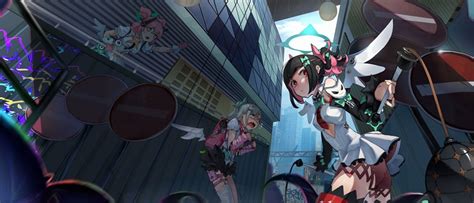 Chinatsu Remiel Rokudu Sariel And Yutane Johiel Zenless Zone Zero Drawn By Hehehehakwy