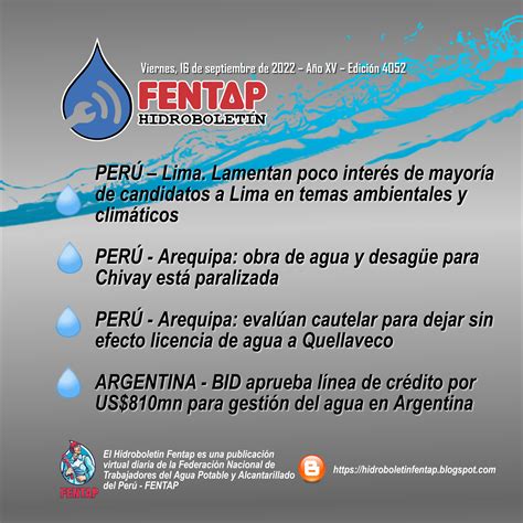 Hidroboletín Fentap HidroboletÍn Fentap 4052 PerÚ Lima Lamentan