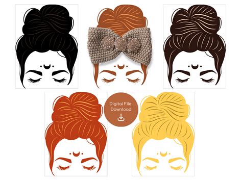 PRINTABLE Headband Display Templates Colors Market Display Card PDF Print Earwarmer Tags Messy