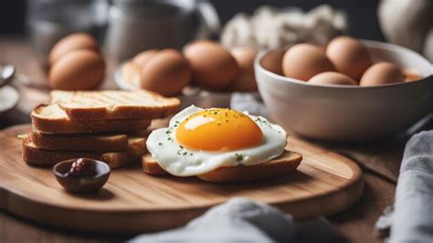 Premium Ai Image Egg Breakfast With Bread