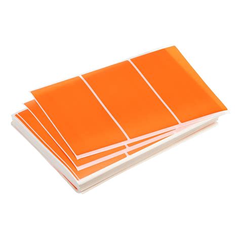 Uxcell 300 Labels Colored Rectangle Stickers Color Code Sticker 4x2