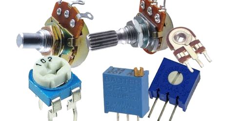 Potensiometer Dan Trimpot Resistor Dengan Nilai Impedansi Yang Dapat