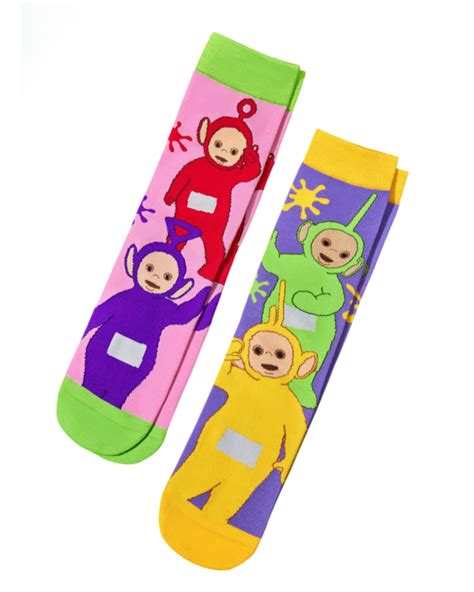 Mens Playtime Pals Teletubbies Socks 2 Pack