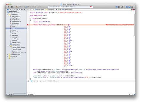 Ios Static Nsdictionary Const Lettervalues In A Method