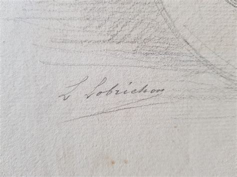 Proantic Lobrichon Large 19th Century Drawing The Rocking Horse