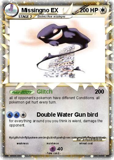 Pokémon Missingno Ex 12 12 Glitch My Pokemon Card