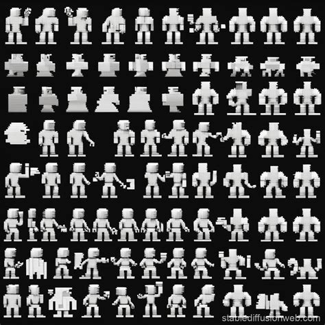 Retro Rpg Sprite Sheet Stable Diffusion Online