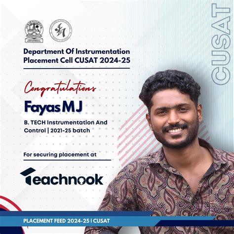 Department Of Instrumentation Cusat Posted On Linkedin