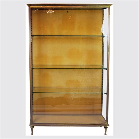 Brass Showcase With 3 Glazed Sides At 1stdibs Glazed Showcase