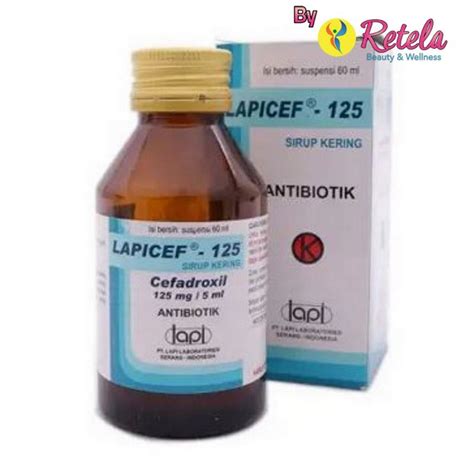 Jual Lapicef Syrup 125mg5ml Sirup 60ml Shopee Indonesia