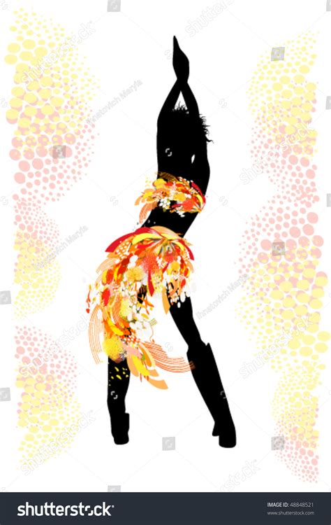 Vector Illustration Girl Stock Vector Royalty Free 48848521