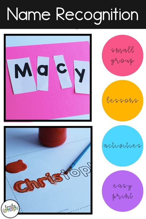 Preschool Small Group Name Recognition Math Activities Preschool