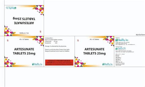 Artesunate Tablet 25 Mg At ₹ 23stripe Artesunate Tablet In Mumbai Id 2850516878312