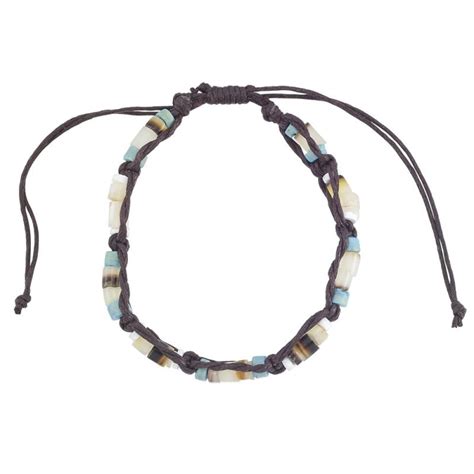 Coco And Mixed Shell Macrame Bracelet 12pcs World End Imports