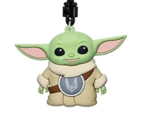 The Mandalorian And Grogu Star Wars Monogram 3d Foam Bag Clip