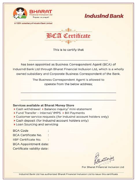 Bc Certificate Pdf