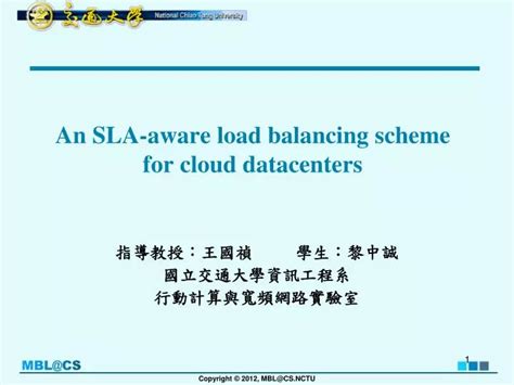 Ppt An Sla Aware Load Balancing Scheme For Cloud Datacenters Powerpoint Presentation Id1861055